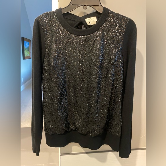 kate spade | Sweaters | Kate Spade Sequin Sweater With Beautiful Bow ...